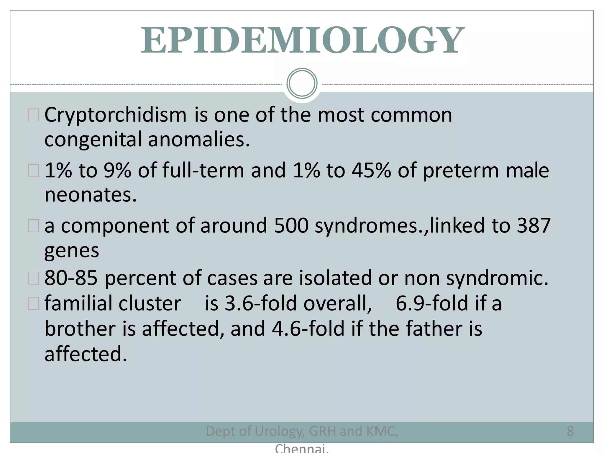 Pediatric urology :Undescended Testis (UDT) | PDF