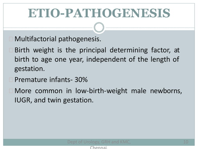 Pediatric urology :Undescended Testis (UDT) | PPT