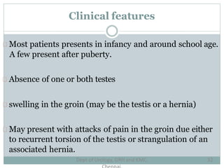 Pediatric urology :Undescended Testis (UDT) | PDF