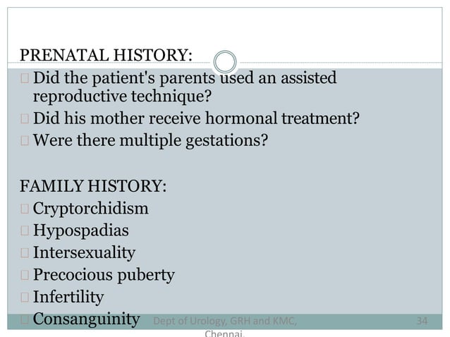 Pediatric urology :Undescended Testis (UDT) | PPT