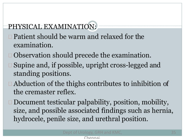 Pediatric urology :Undescended Testis (UDT) | PPT