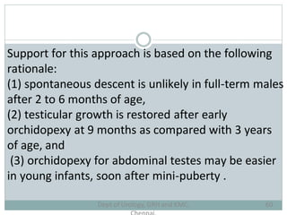Pediatric urology :Undescended Testis (UDT) | PDF