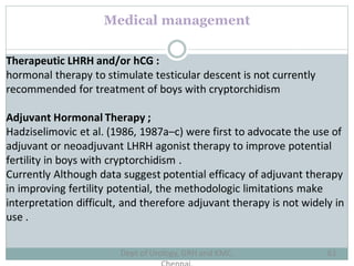 Pediatric urology :Undescended Testis (UDT) | PDF