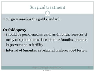 Pediatric urology :Undescended Testis (UDT) | PDF