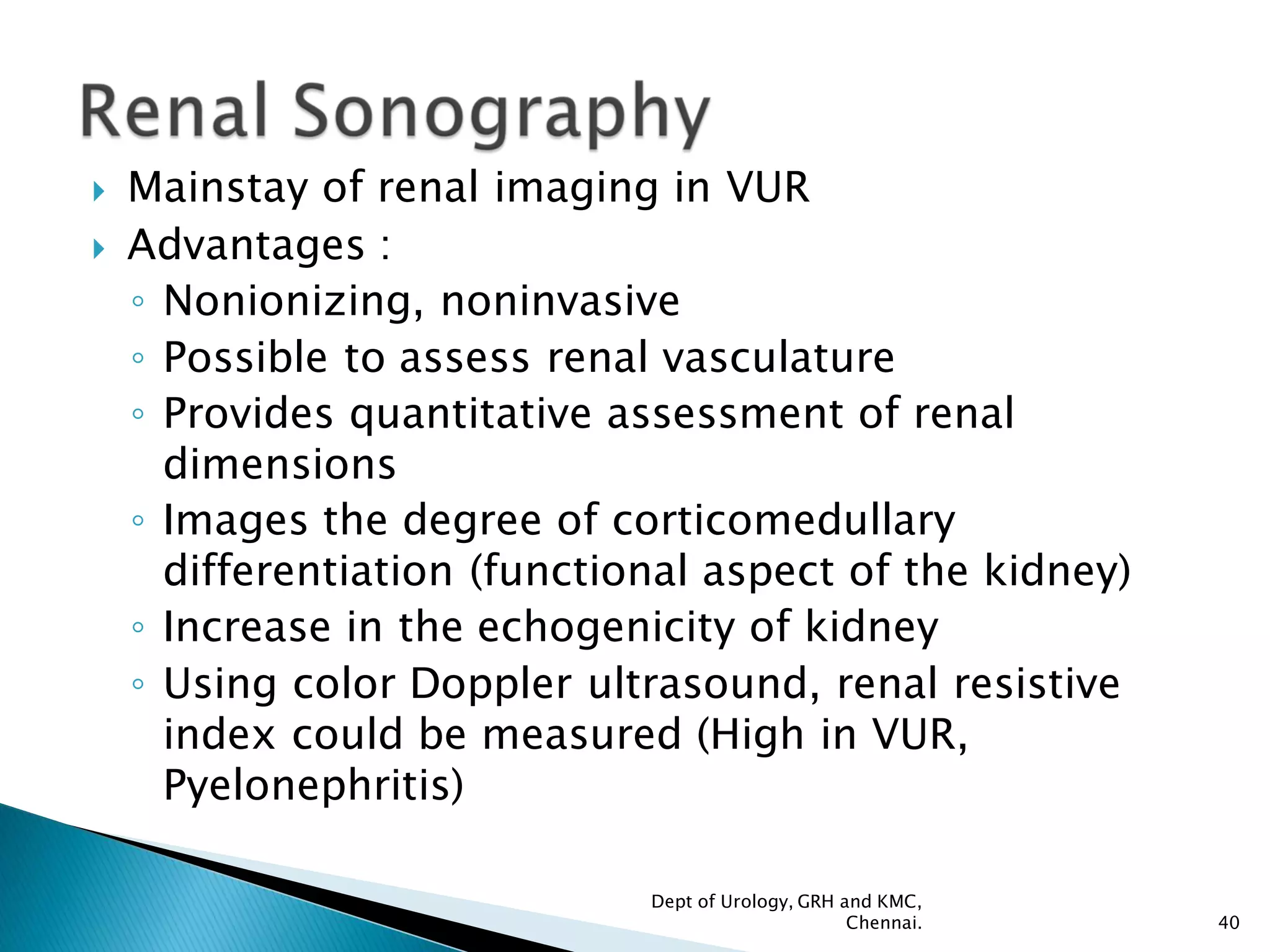 Pediatric urology : Vesicoureteric reflux(vur)- overview | PDF ...