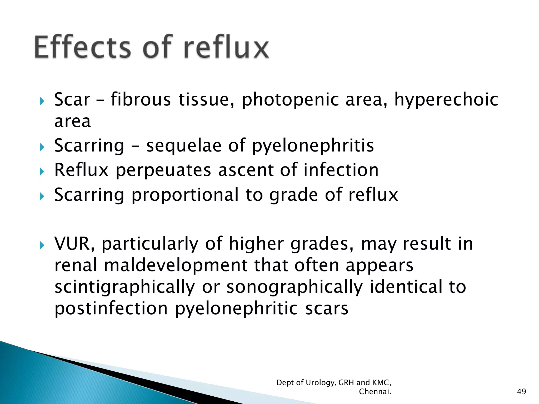 Pediatric urology : Vesicoureteric reflux(vur)- overview | PDF ...