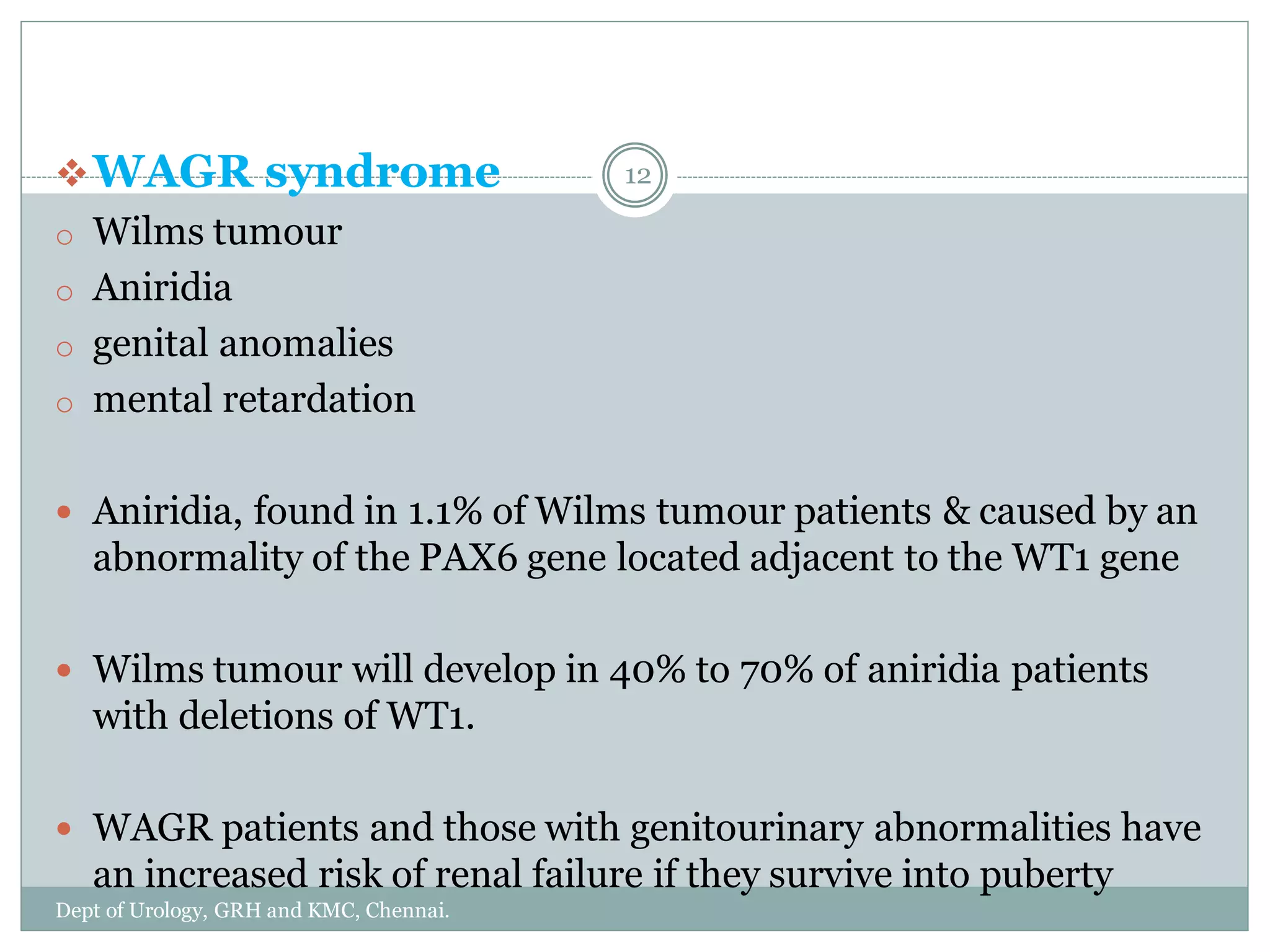 Pediatric urology : Wilms tumour | PDF