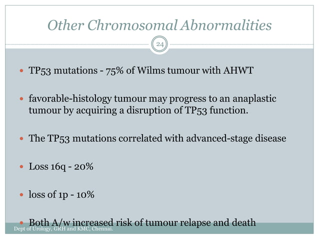 Pediatric Urology Wilms Tumour Ppt