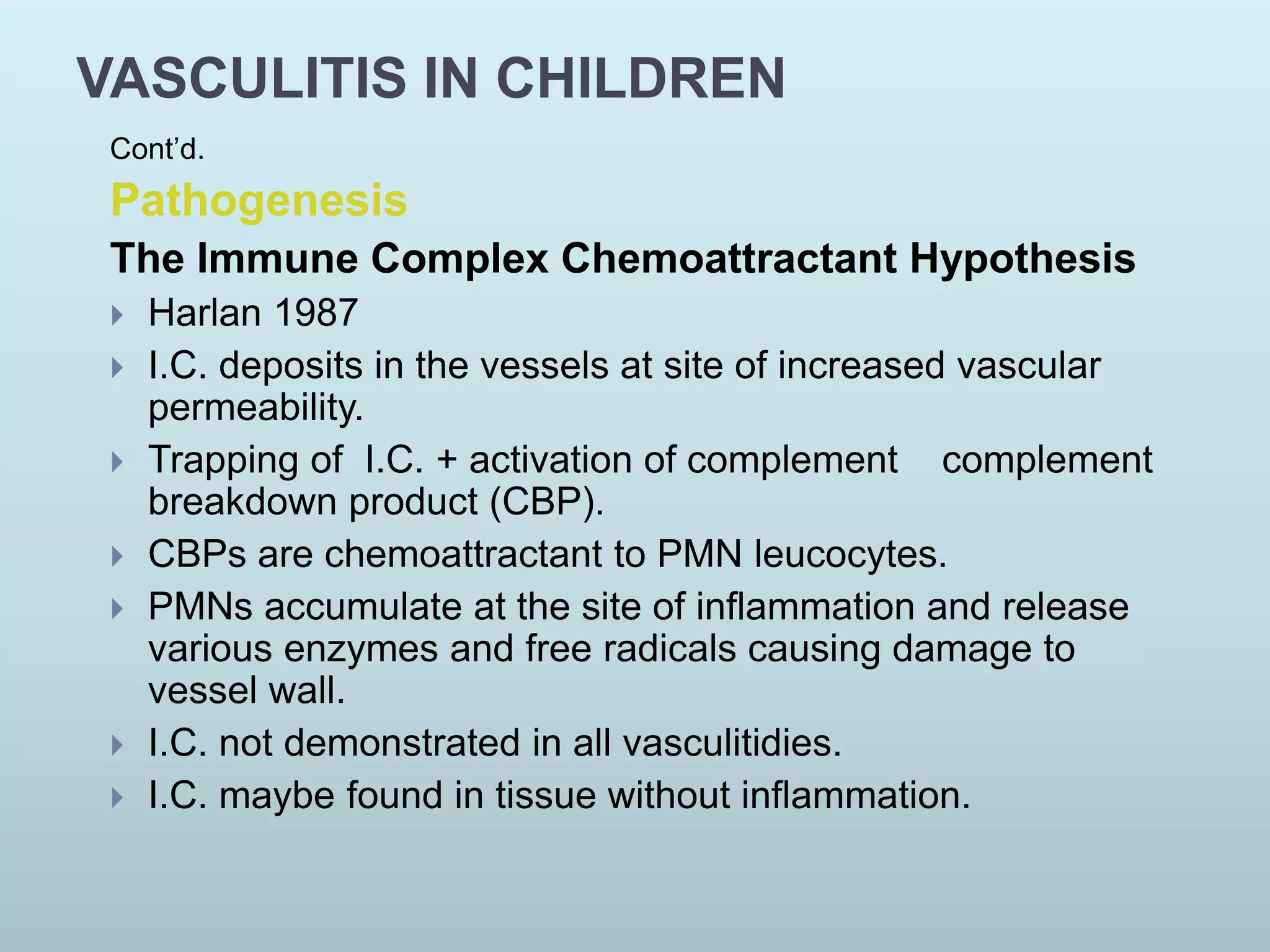 Pediatric vasculitis dr inayat ullah | PPTX