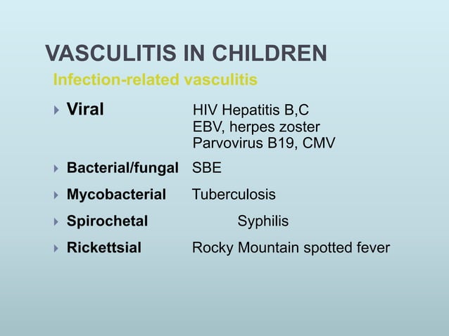 Pediatric vasculitis dr inayat ullah | PPTX