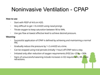 Mechanical ventilation in pediatrics and neonatal units | PPT