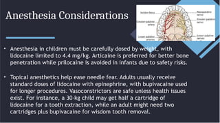 Pediatric vs. Adult Dental Anesthesia & Extractions.pptx