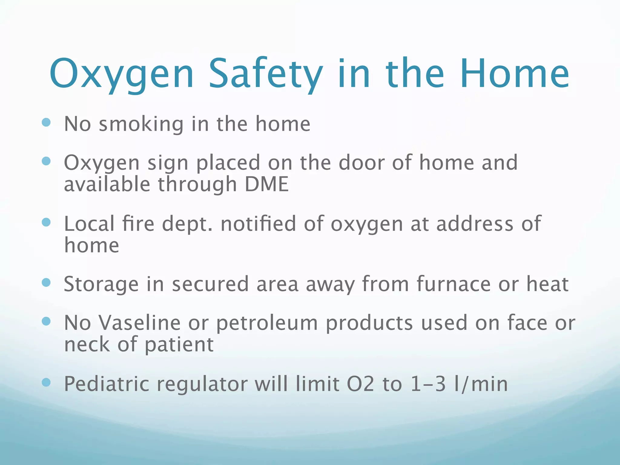 Pediatric oxygen | KEY