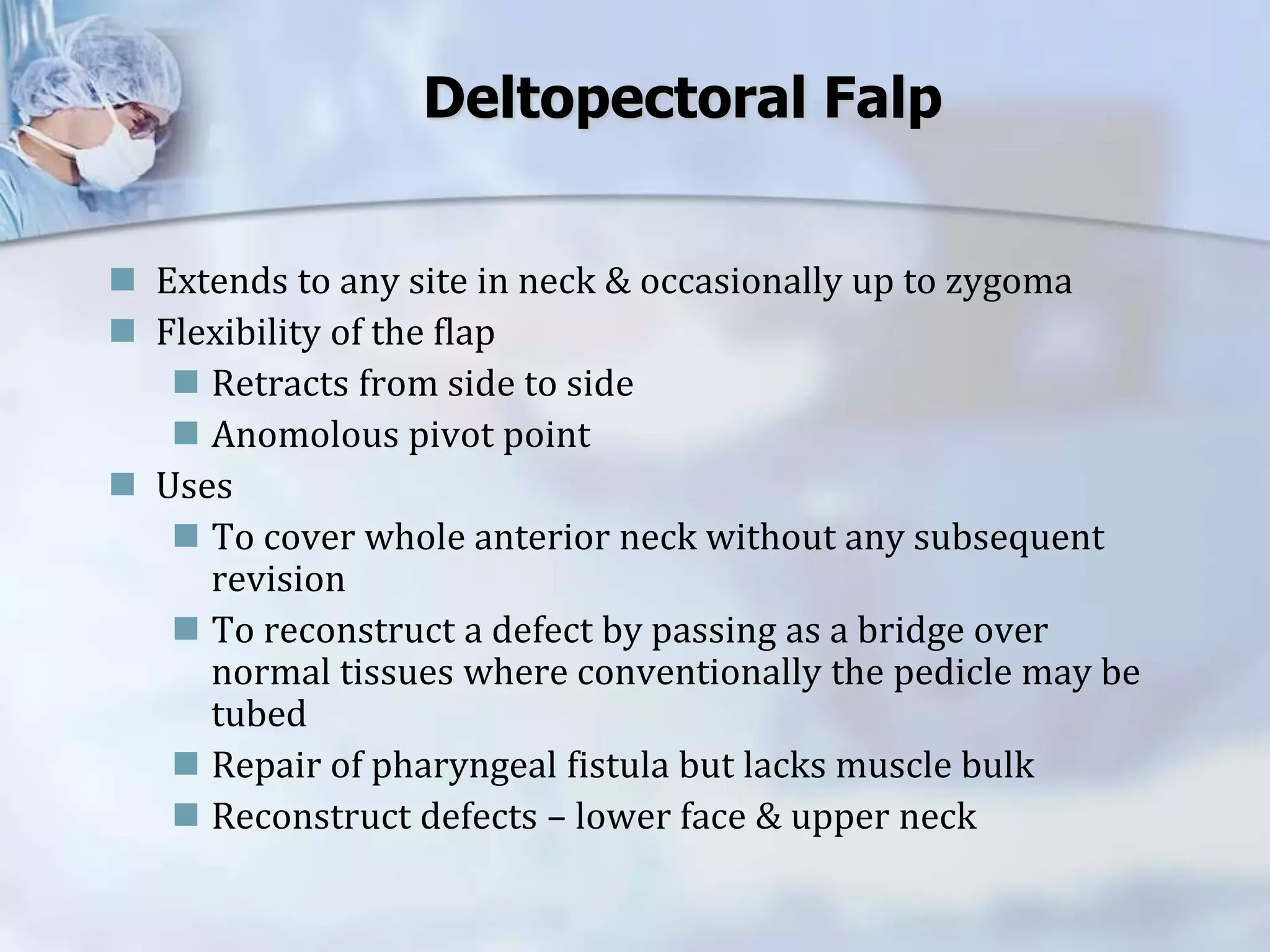 scope of Pedicled flaps in oral and maxillofacial surgery | PPTX