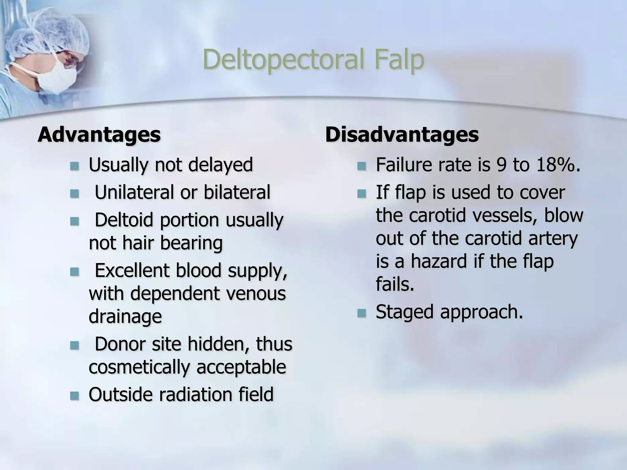 scope of Pedicled flaps in oral and maxillofacial surgery | PPTX