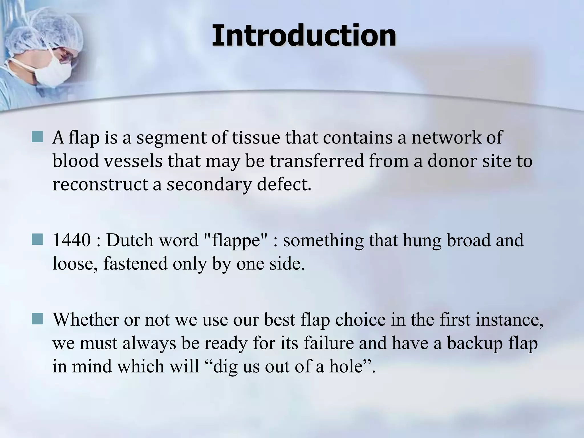 scope of Pedicled flaps in oral and maxillofacial surgery | PPTX