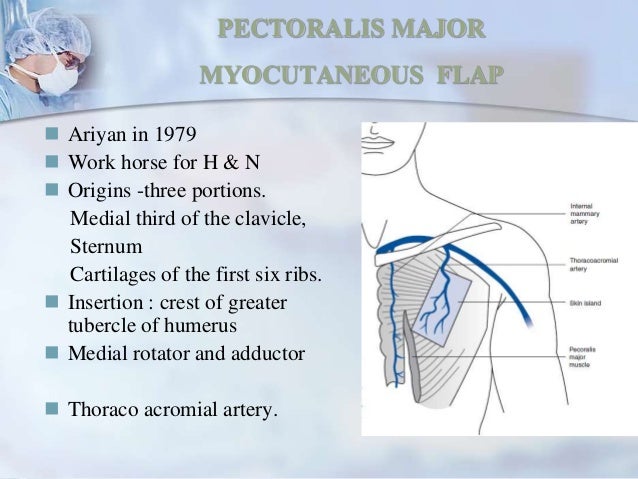 scope of Pedicled flaps in oral and maxillofacial surgery
