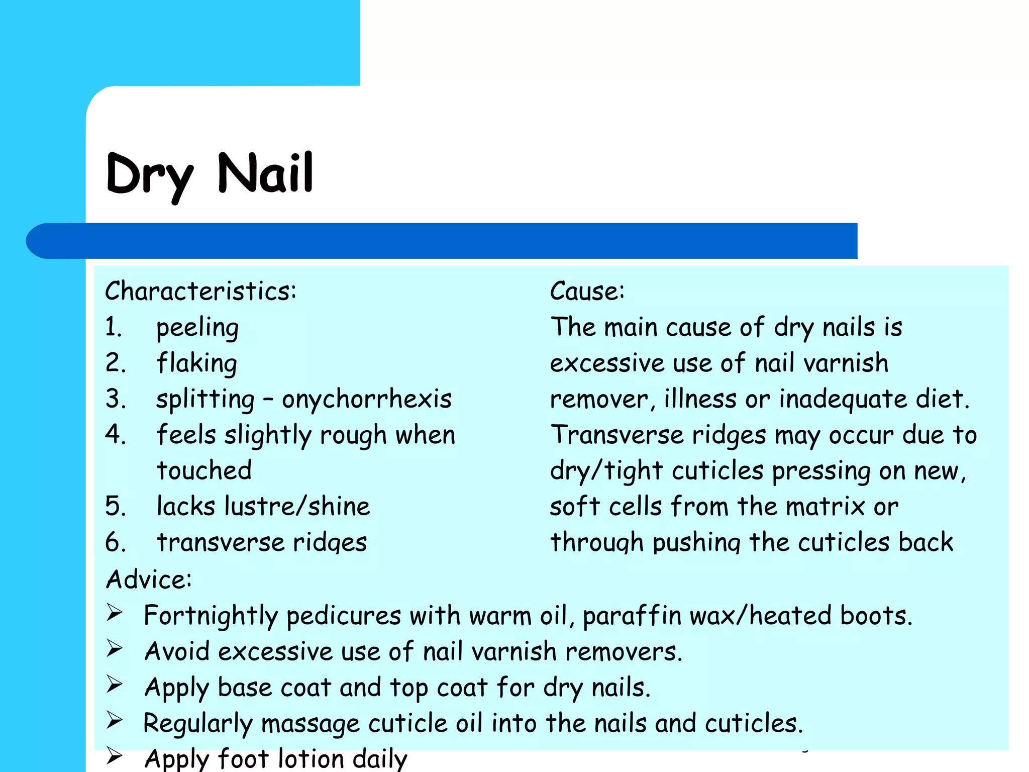 Pedicure - nail and skin analysis | PPT