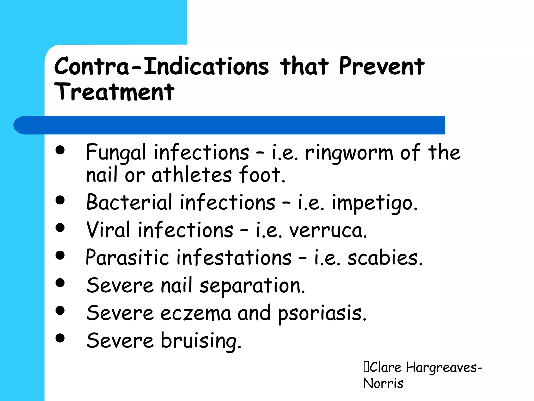 Pedicure contra-indications | PPT