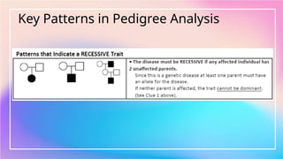 Pedigree Analysis Genetics Inheritance ppt | PPTX