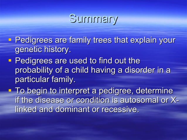 Pedigree Charts Powerpoint | PPT | Genetics | Science