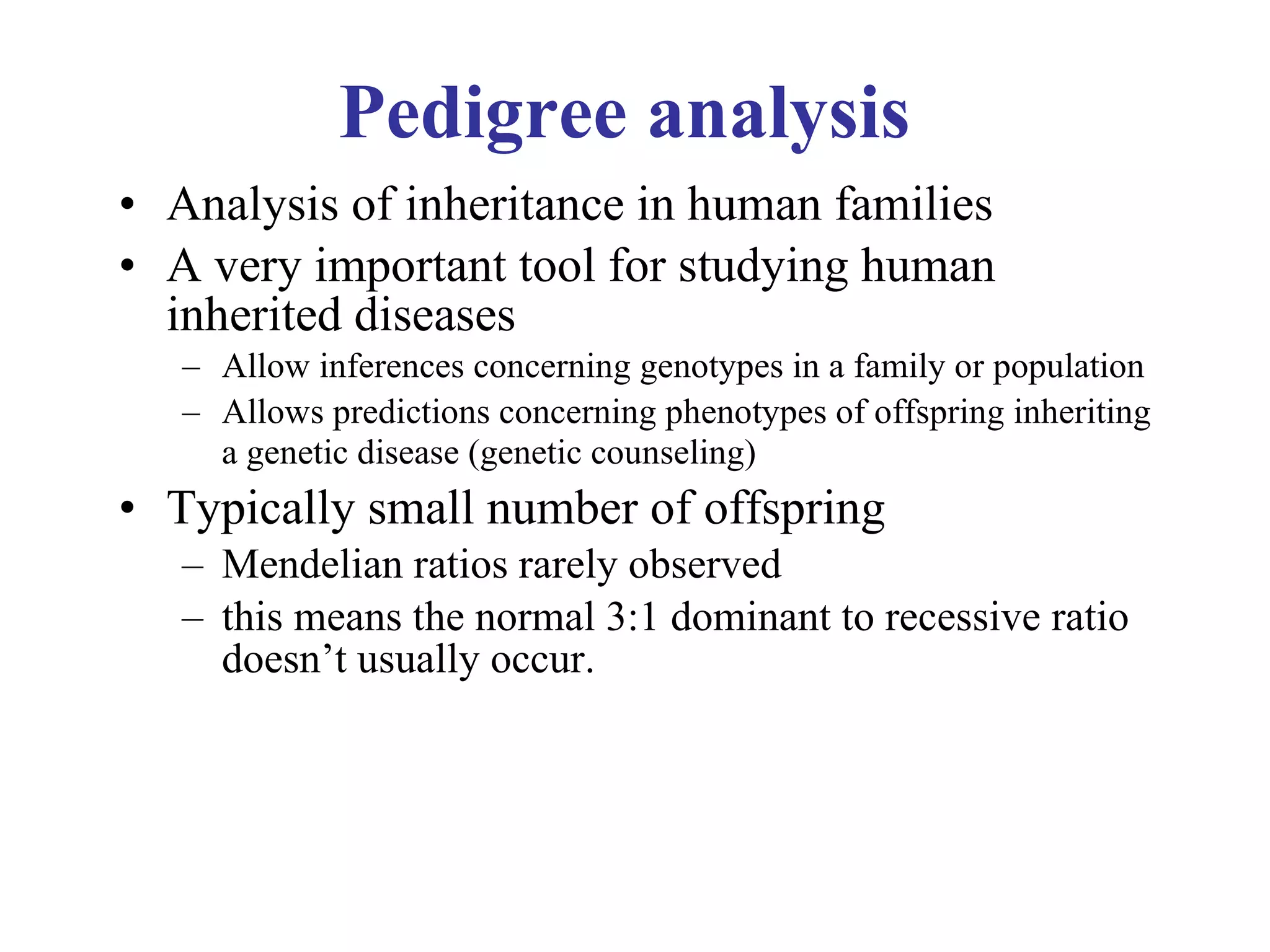 Pedigree analysis | PPT