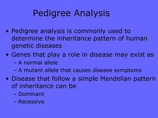 Pedigree analysis | PPT