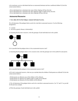 Pedigree analysis | DOC