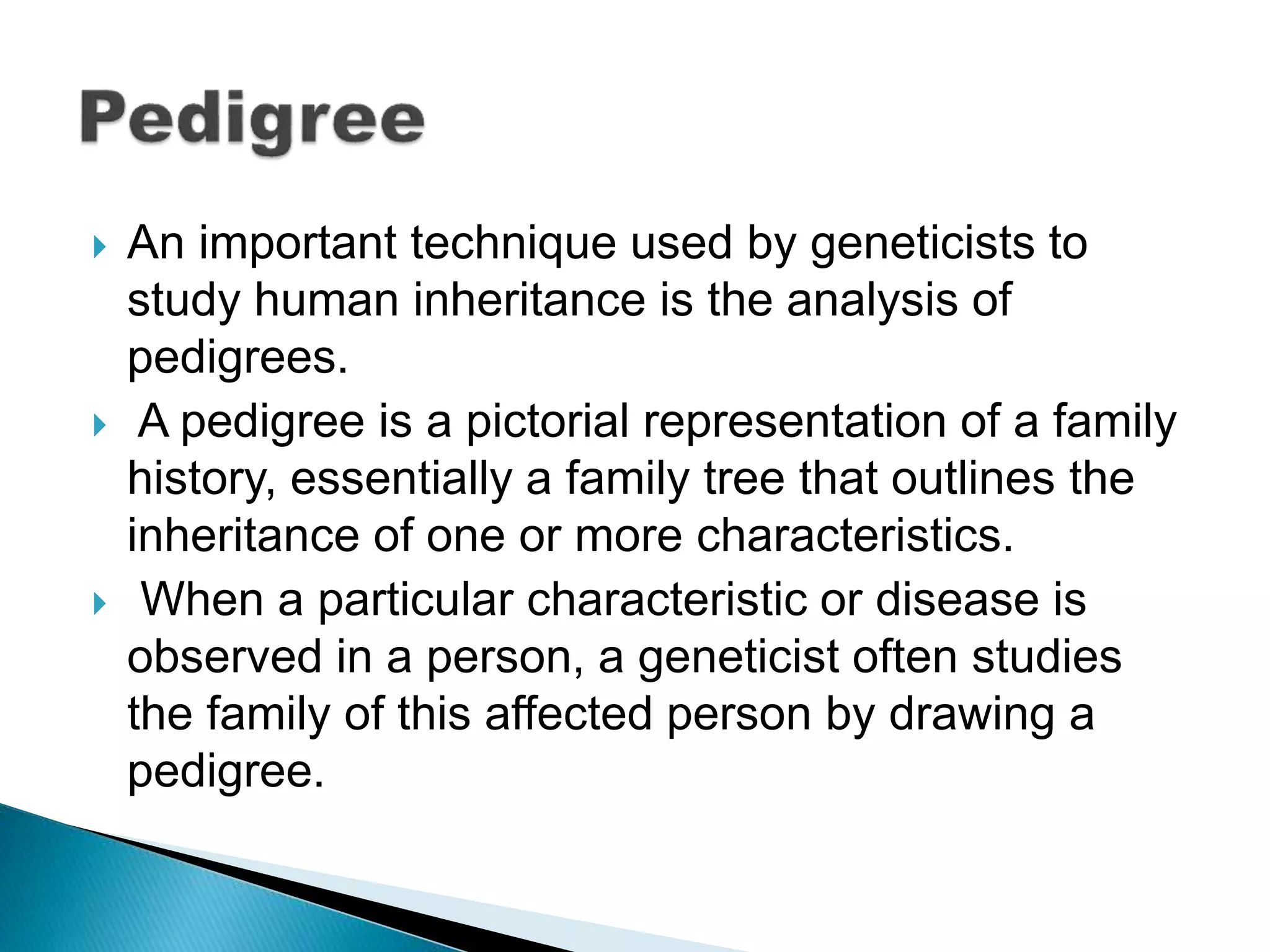 Pedigree analysis presentation | PPTX