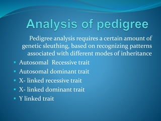 Pedigree analysis presentation | PPTX