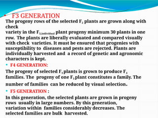 Pedigree method in the aspect of breeding | PPT