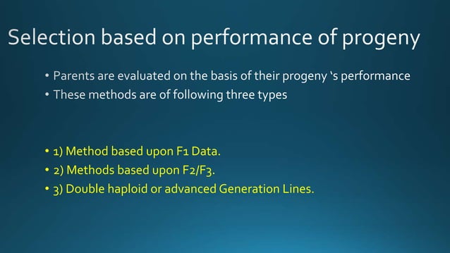 Pedigree method bsc 3 | PPTX