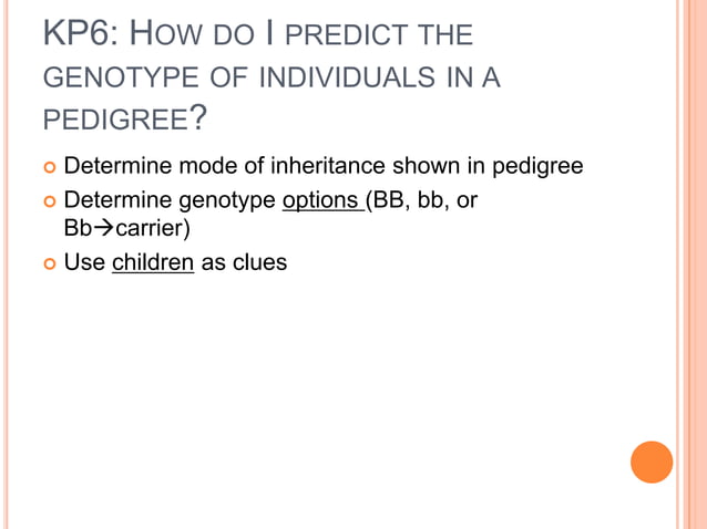 Pedigrees ppt notes full | PPTX
