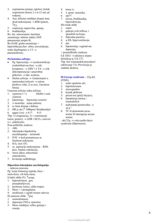Pedijatrija sindromi | PDF