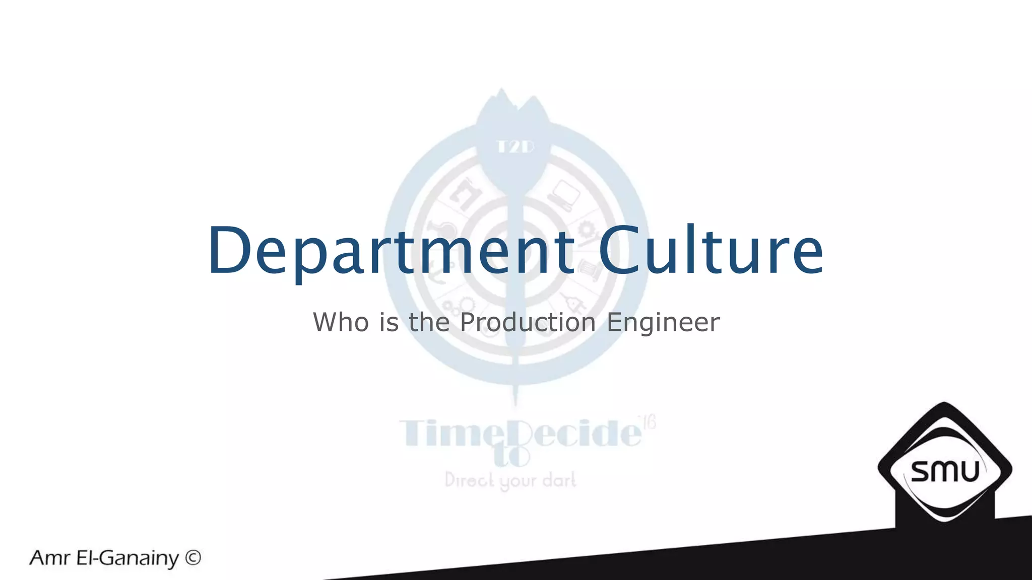 Introduction to Production Engineering Department | PPTX