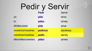 Pedir and servir | PPT