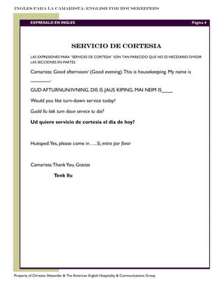 iNGLES AMA DE LLAVS | PDF