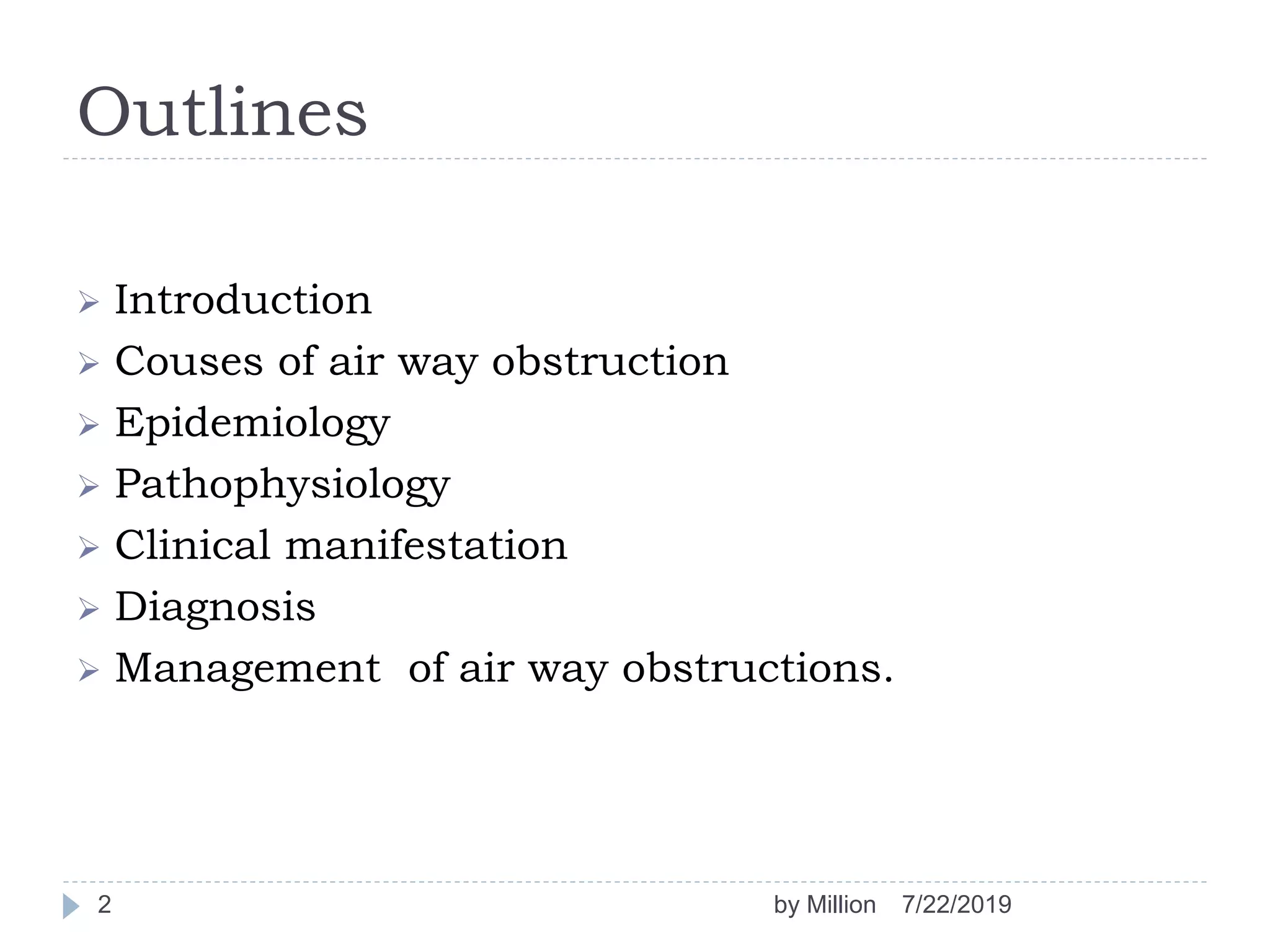 pediatric air way obstruction | PPTX
