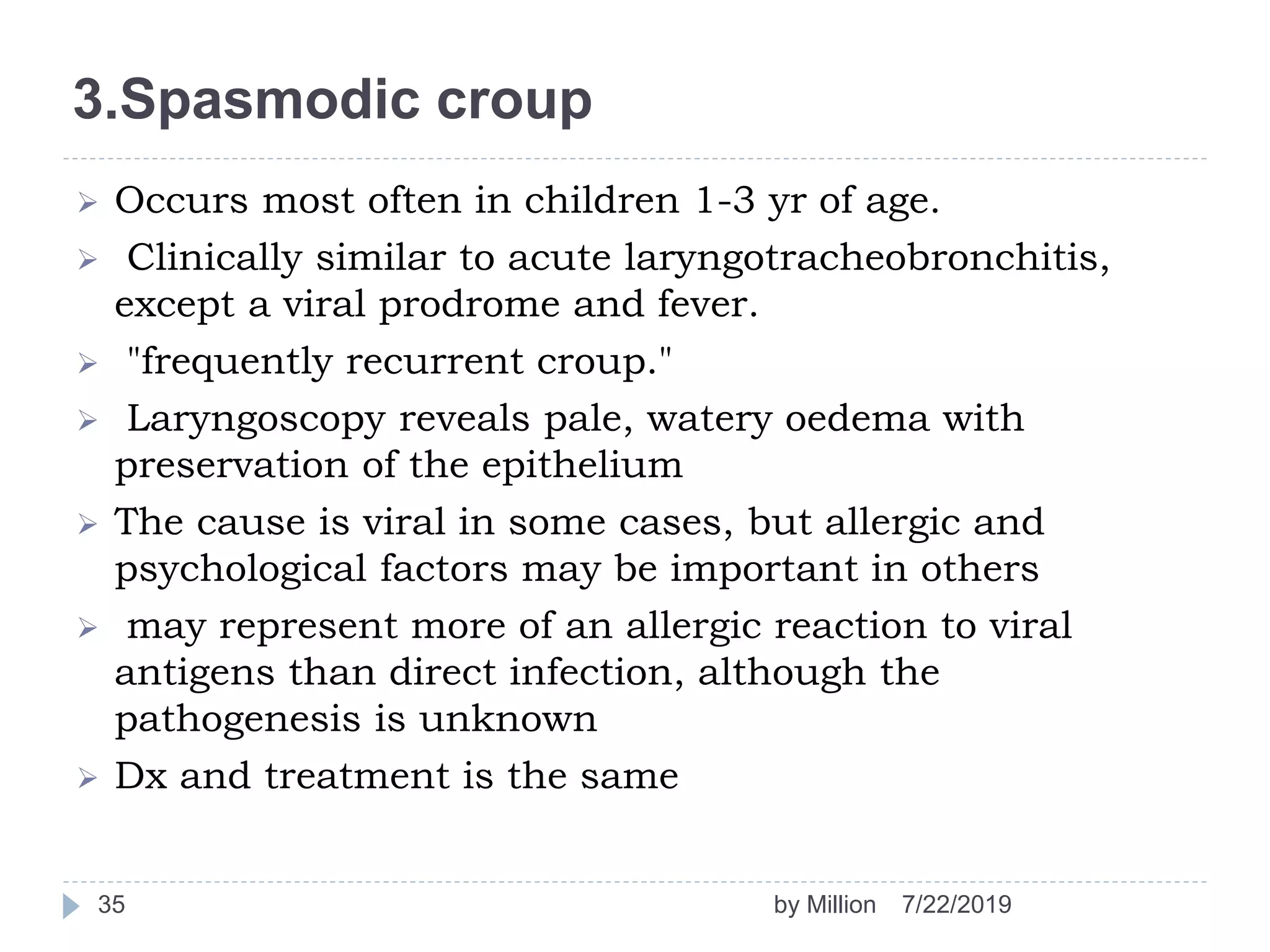 pediatric air way obstruction | PPTX
