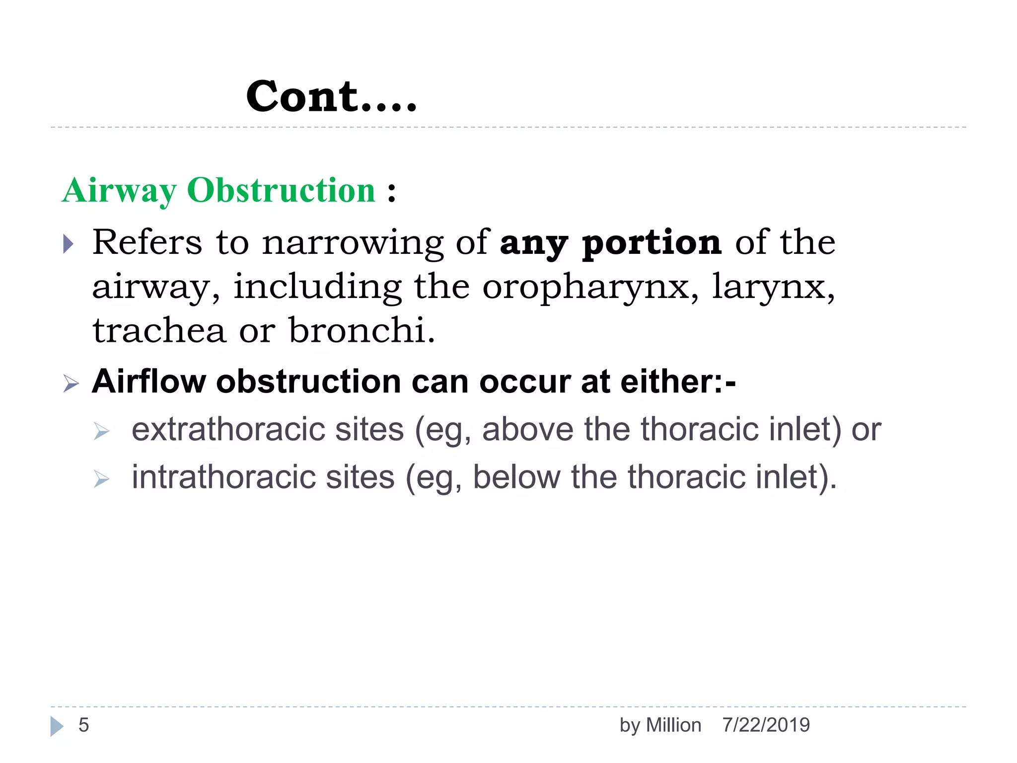 pediatric air way obstruction | PPTX