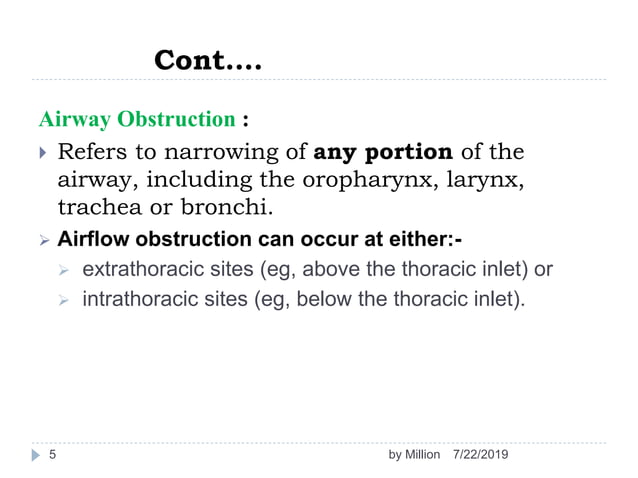 pediatric air way obstruction | PPTX | Ear, Nose and Throat Conditions ...