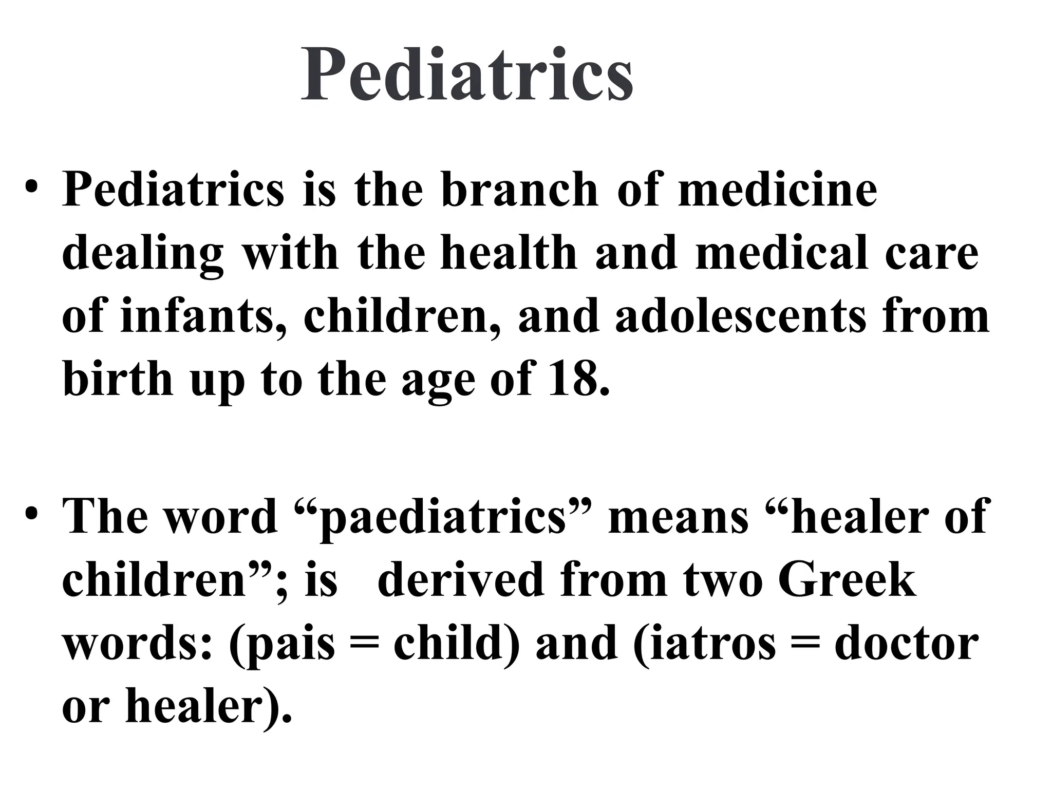 Perspective pediatrics pedis unit 1.pptx