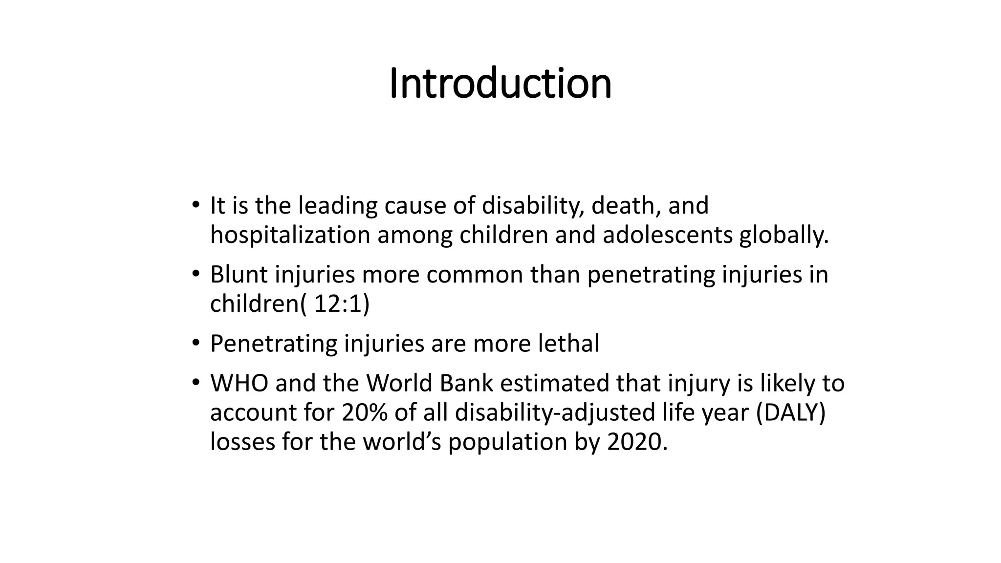 pediatric trauma early diagnosis, evaluation and management | PPTX