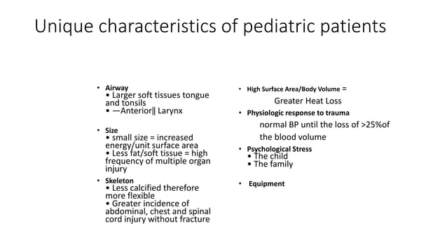 pediatric trauma early diagnosis, evaluation and management | PPTX
