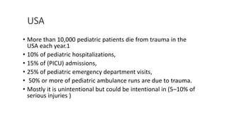 pediatric trauma early diagnosis, evaluation and management | PPTX