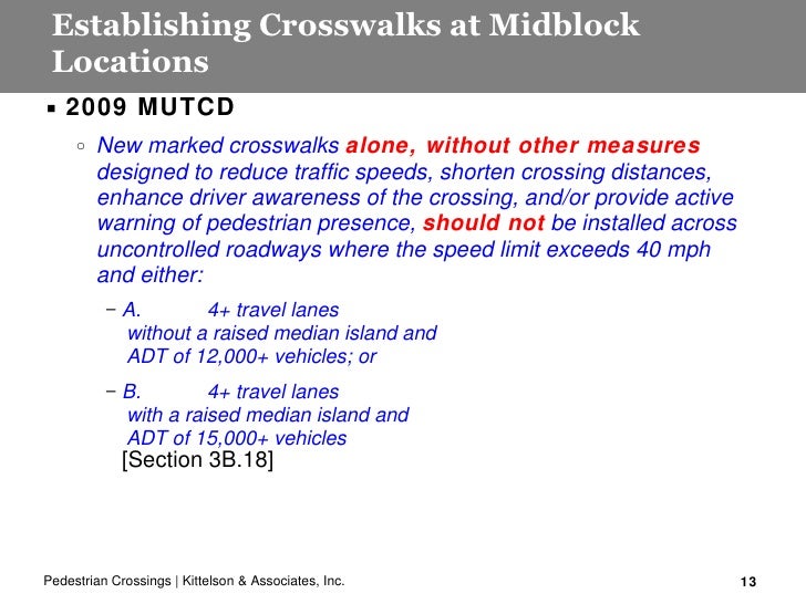 KAI - Pedestrian Mid Block Crossings Presentation