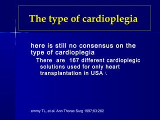 Myocardial Protection in Pediatric Cardiac Surgery | PPT