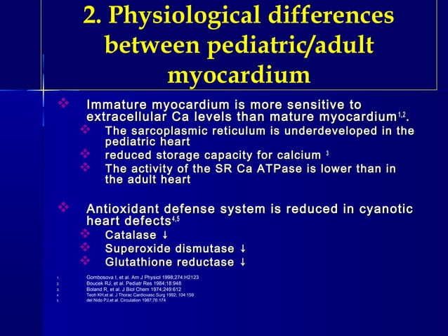 Myocardial Protection in Pediatric Cardiac Surgery | PPT
