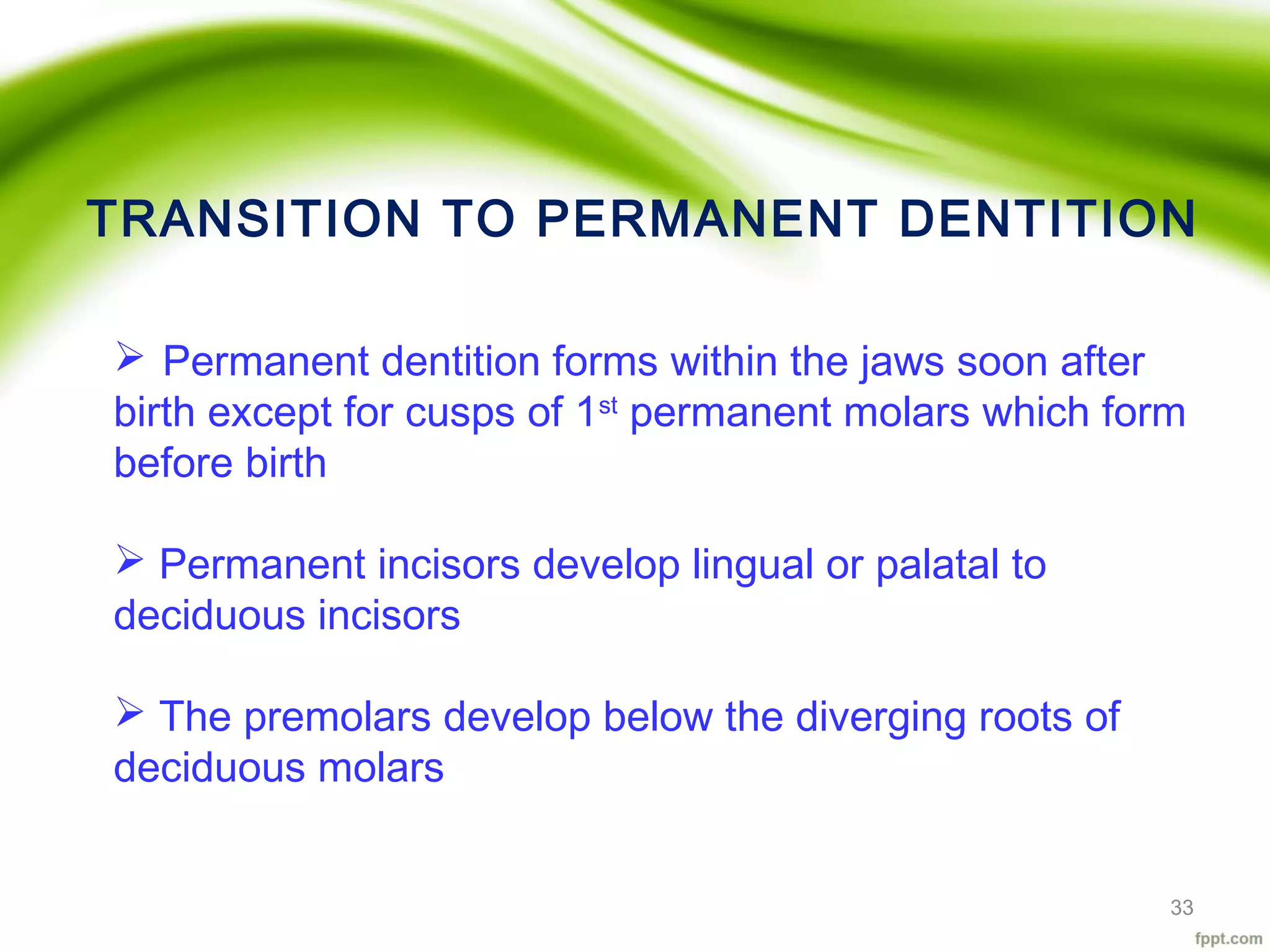 clinical features of mixed dentition period | PPT