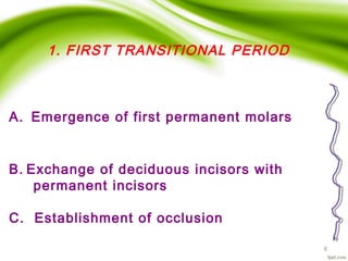 clinical features of mixed dentition period | PPT